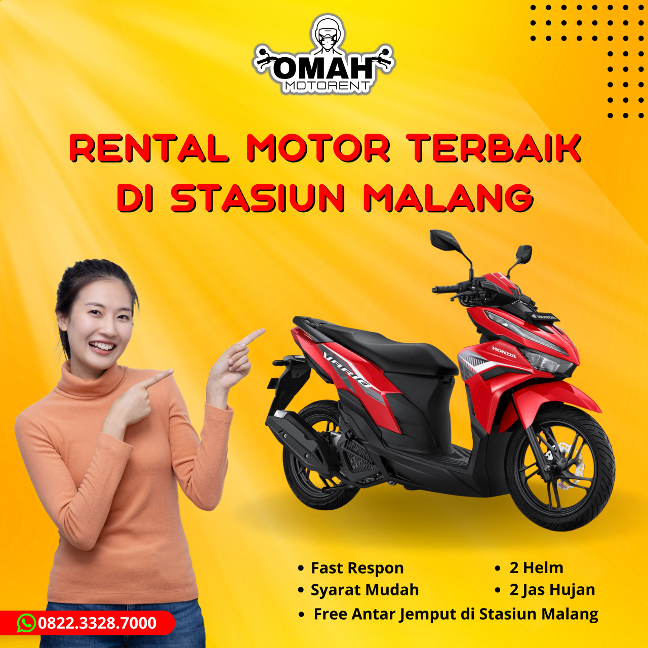 Rental Motor Malang No1 Dekat Stasiun | Omah Motorent